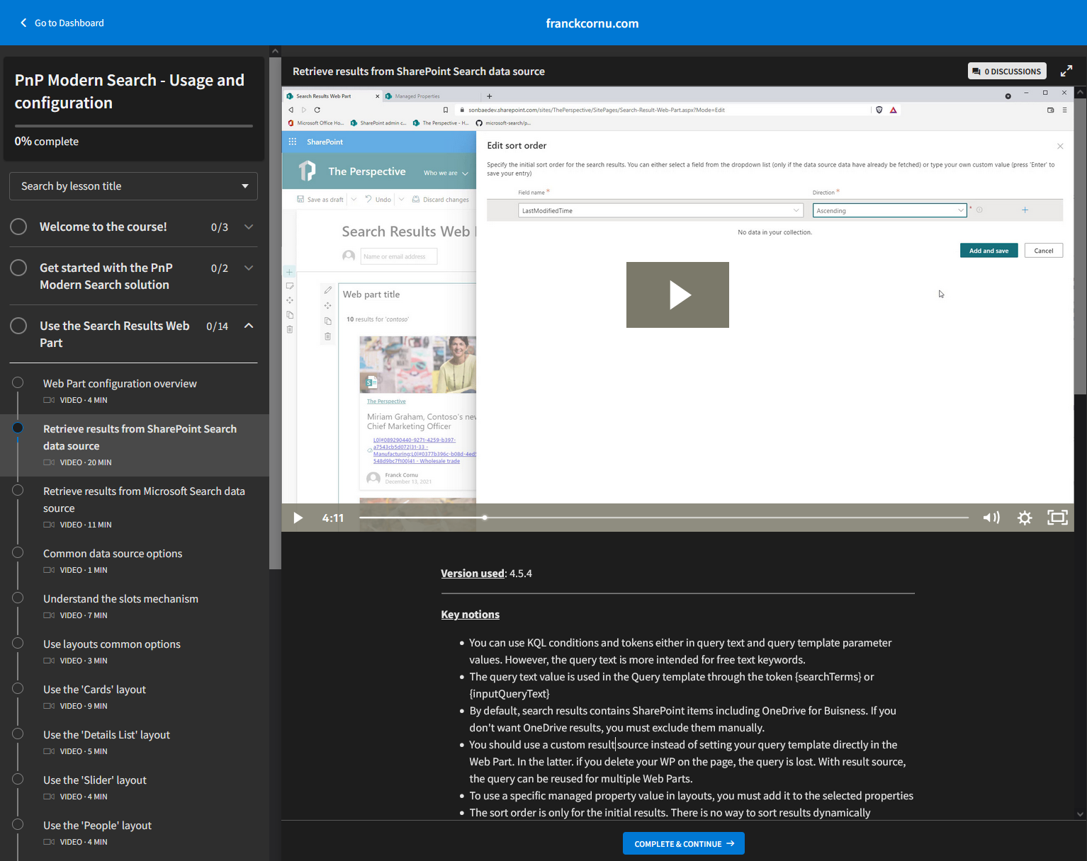 PnP Modern Search course is now available!